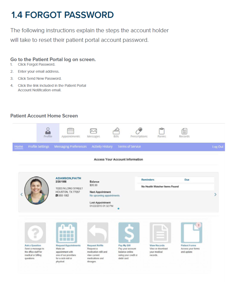 AdvancedMD Patient Portal – Springbok Health Inc